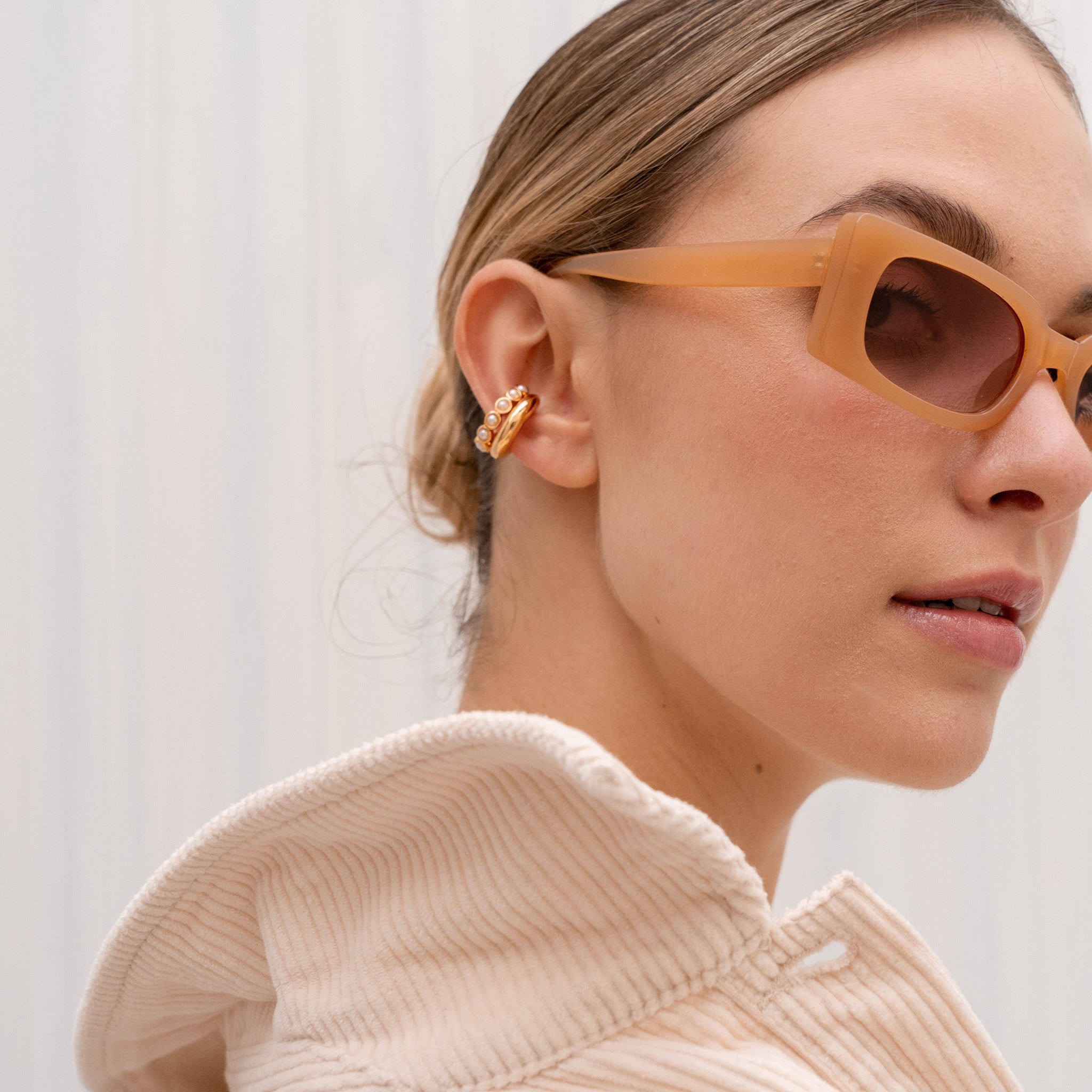 Set Earcuff X2 Basic Pearl – Tienda Marvi